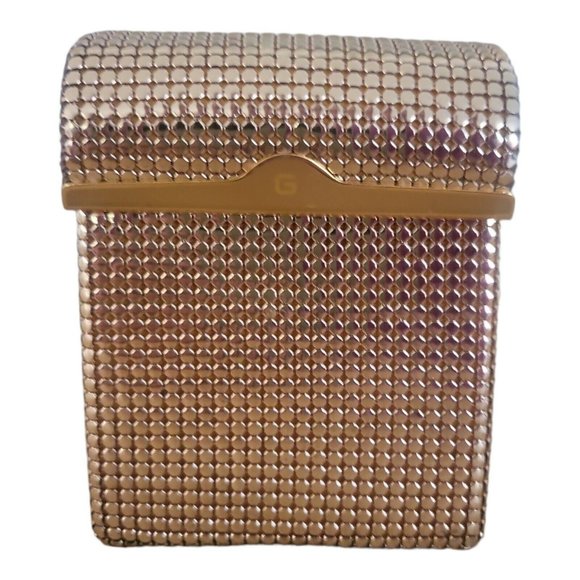 Glomesh | Accessories | Vintage Glomesh Cigarette Case Gold Mesh Flip ...